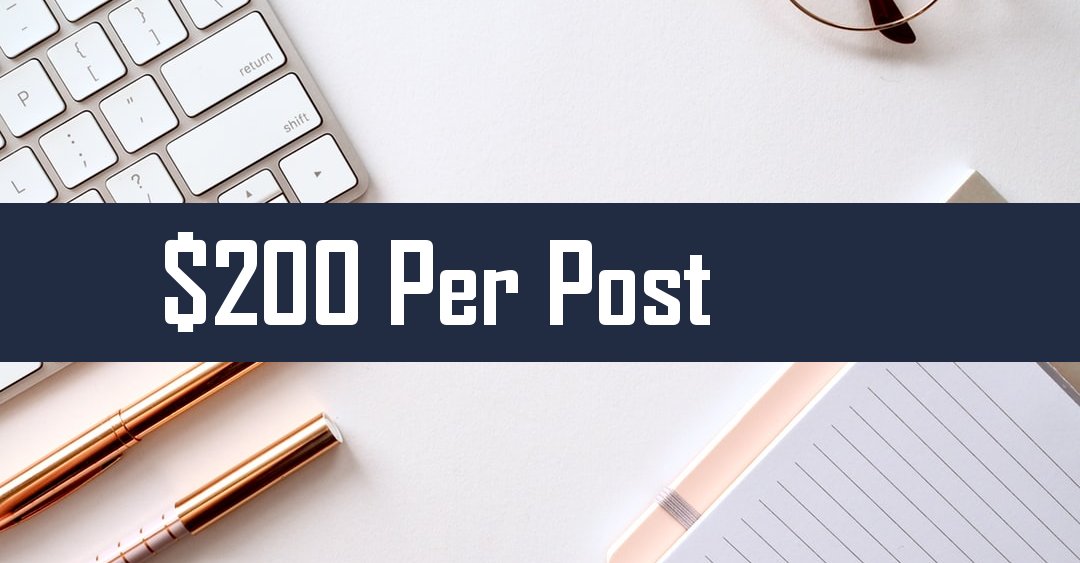 50 Blogs that Pay $200+ Per Post